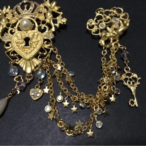 Kirks Folly | Jewelry | Vintage Kirks Folly Chatelaine Angles Heart ...